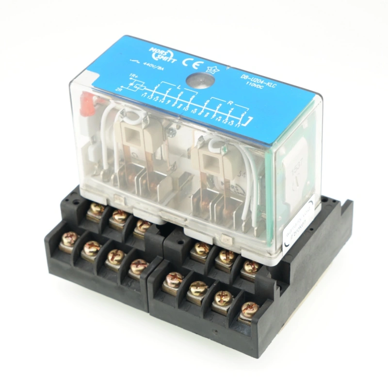 MORS SMITT D8-U204-KLC 110V Electromagnetic Relay with V93BR socket ...