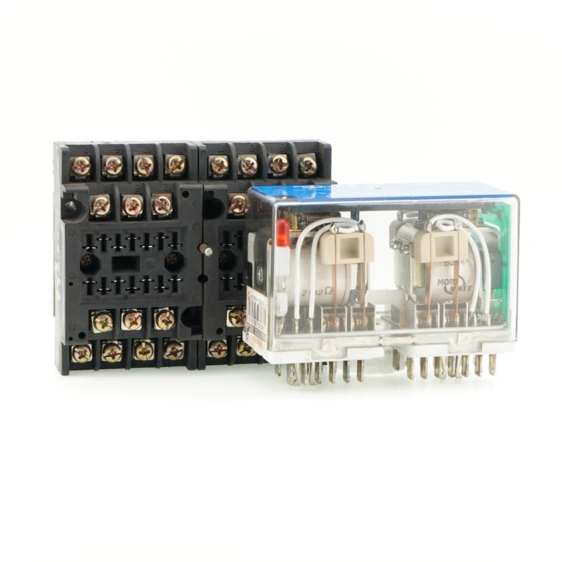 MORS SMITT D8-U204-KLC 110V Electromagnetic Relay with V93BR socket ...