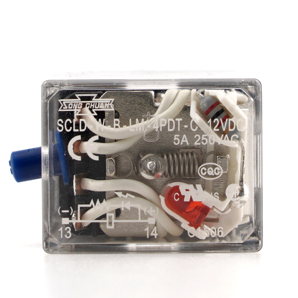SONG CHUAN SCLD-W-B-LM-4PDT-C 12VDC Power Relay | Gmoparts.com