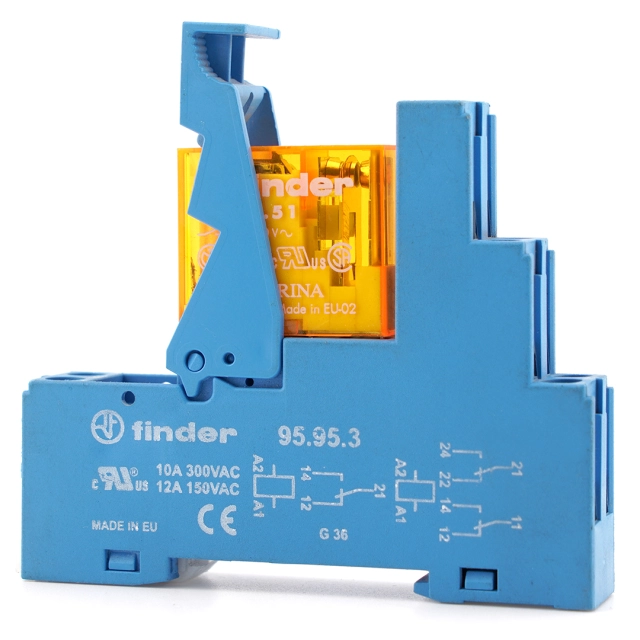 Finder Type 40.51.8.230.0000 Power Relay with 95.95.3 Socket | Gmoparts.com