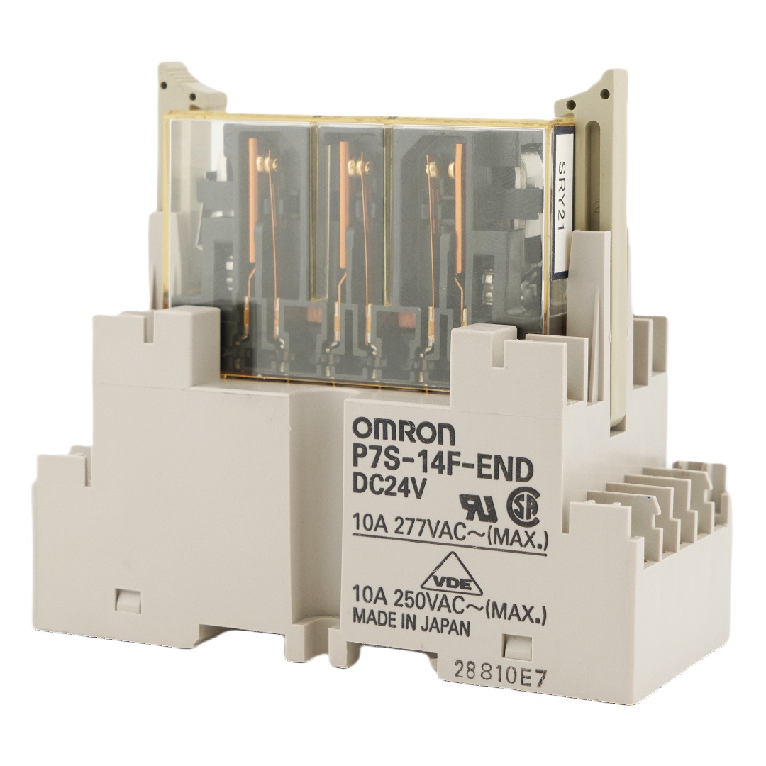 OMRON G7S-3A3B-E DC24V Power Relay with P7S-14F-END Relay Socket ...