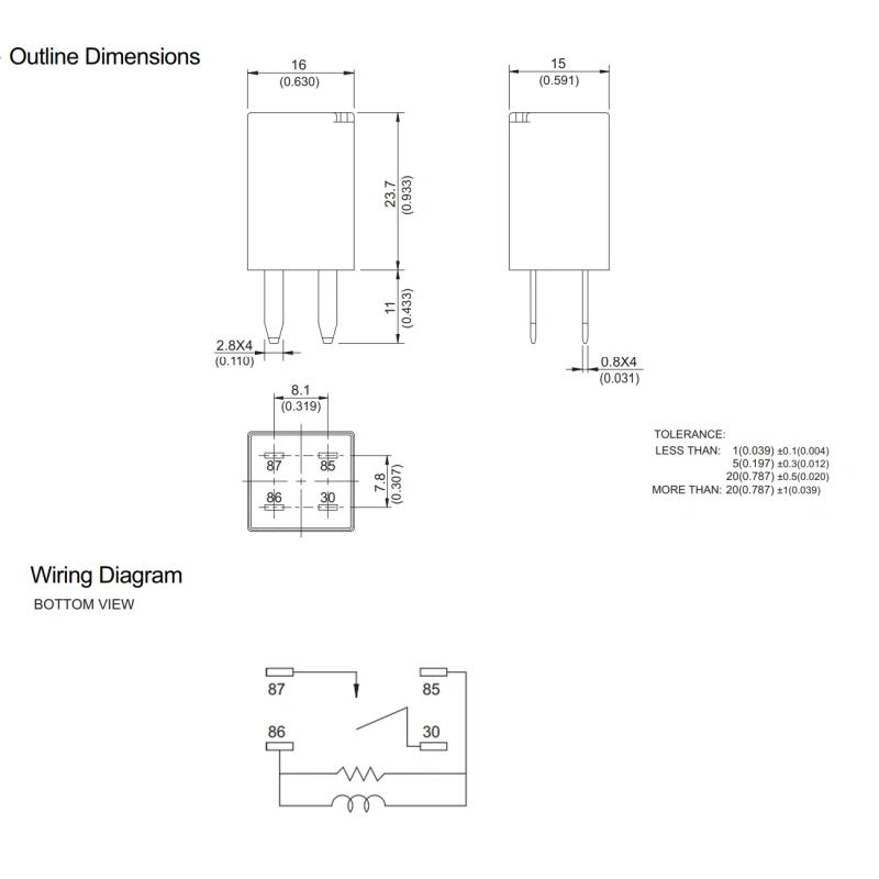 SONG CHUAN 303-1AH-C-R1 24VDC Automotive Relays | Gmoparts.com