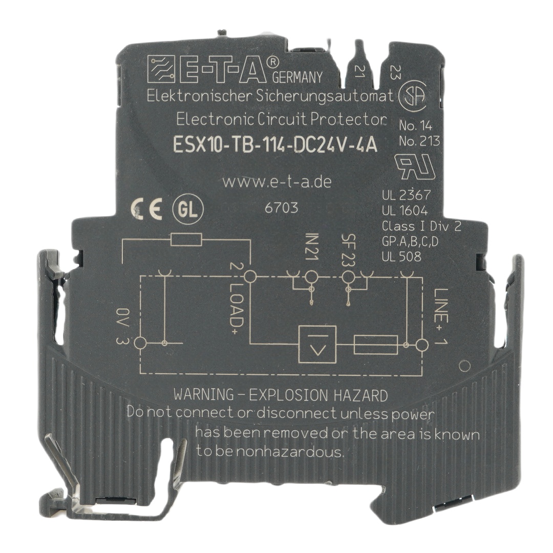 E-T-A ESX10-TB-114-DC24V-4A Electronic Circuit Protector | Gmoparts.com