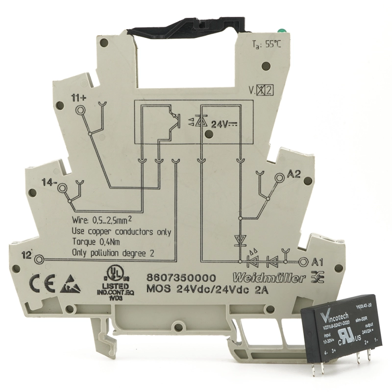Weidmüller V23109-S2421-D020 with 8607350000 MOS 24Vdc/24Vdc Solid ...