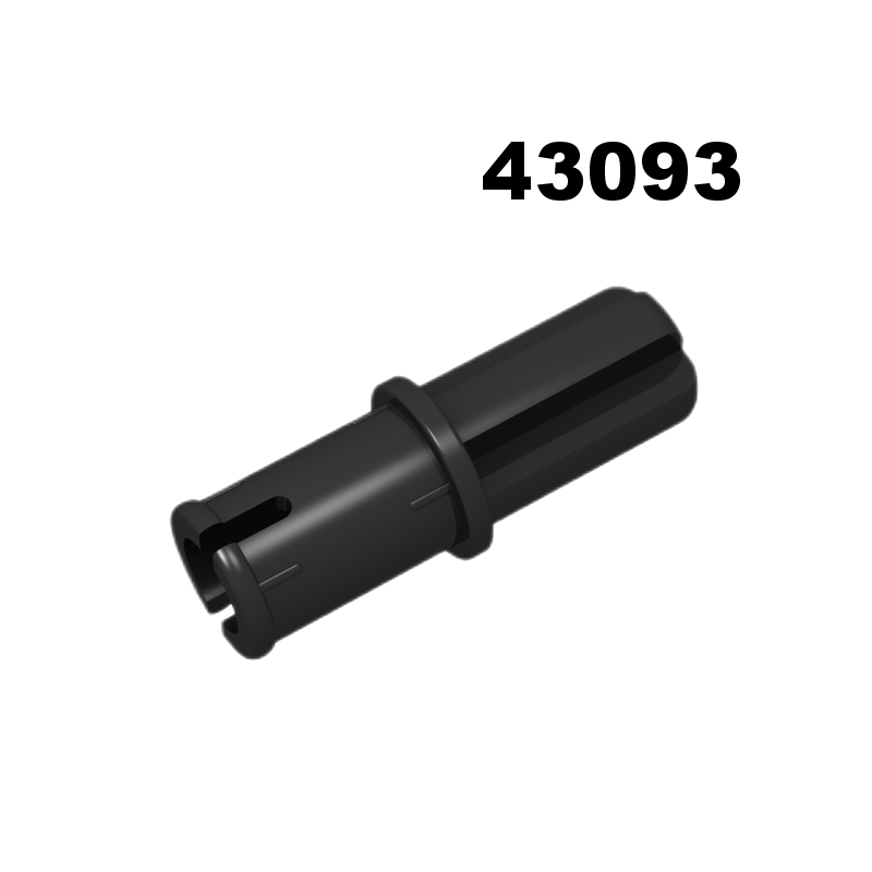 43093 3749 Technic, Axle 1L with Pin with Friction Ridges Compatible ...