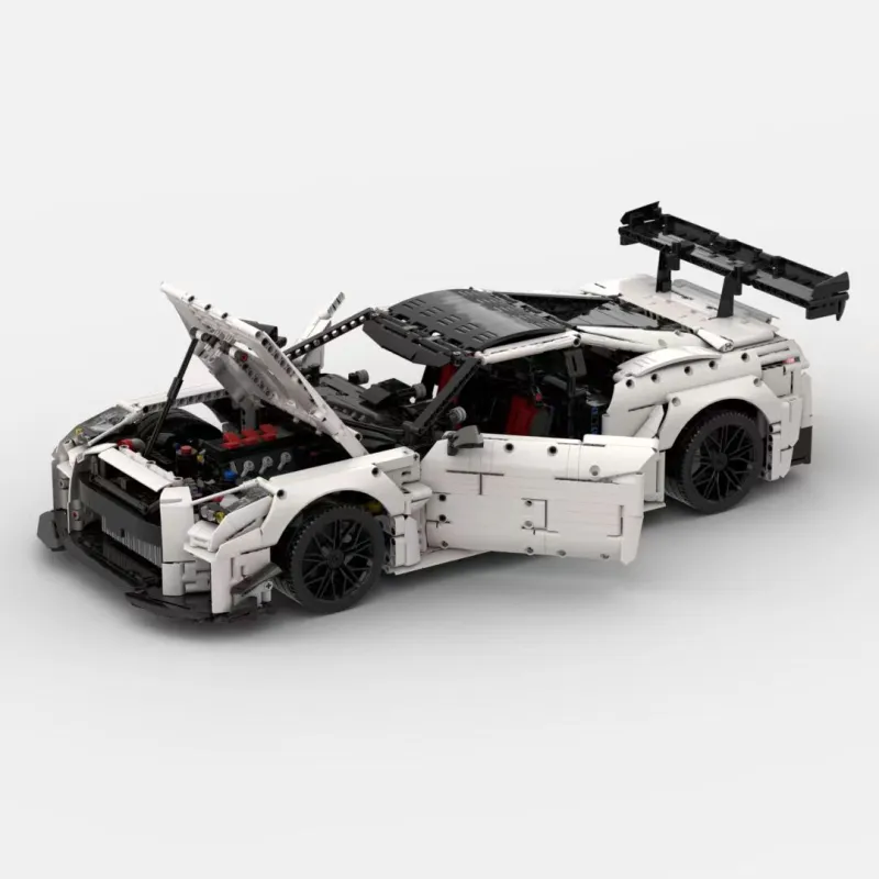 JC-LEGO 02 Nissan GTR-R35 MOC Design Model 1:8 Technology Building ...