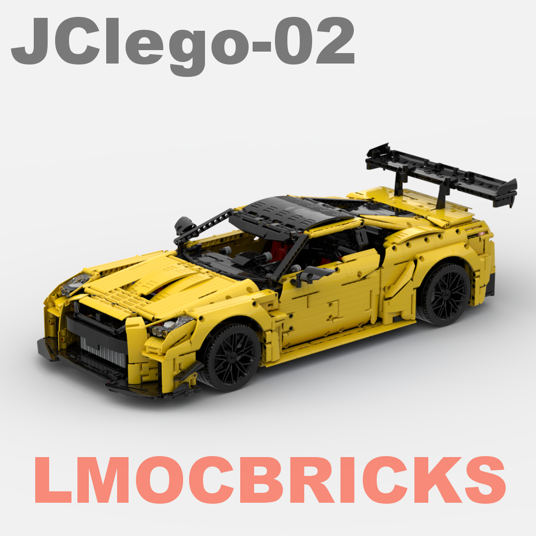 JC-LEGO 02 Nissan GTR-R35 MOC Design Model 1:8 Technology Building ...