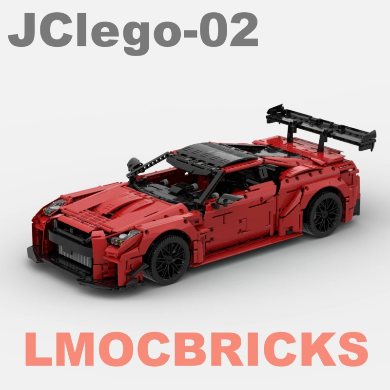 JC-LEGO 02 Nissan GTR-R35 MOC Design Model 1:8 Technology Building ...