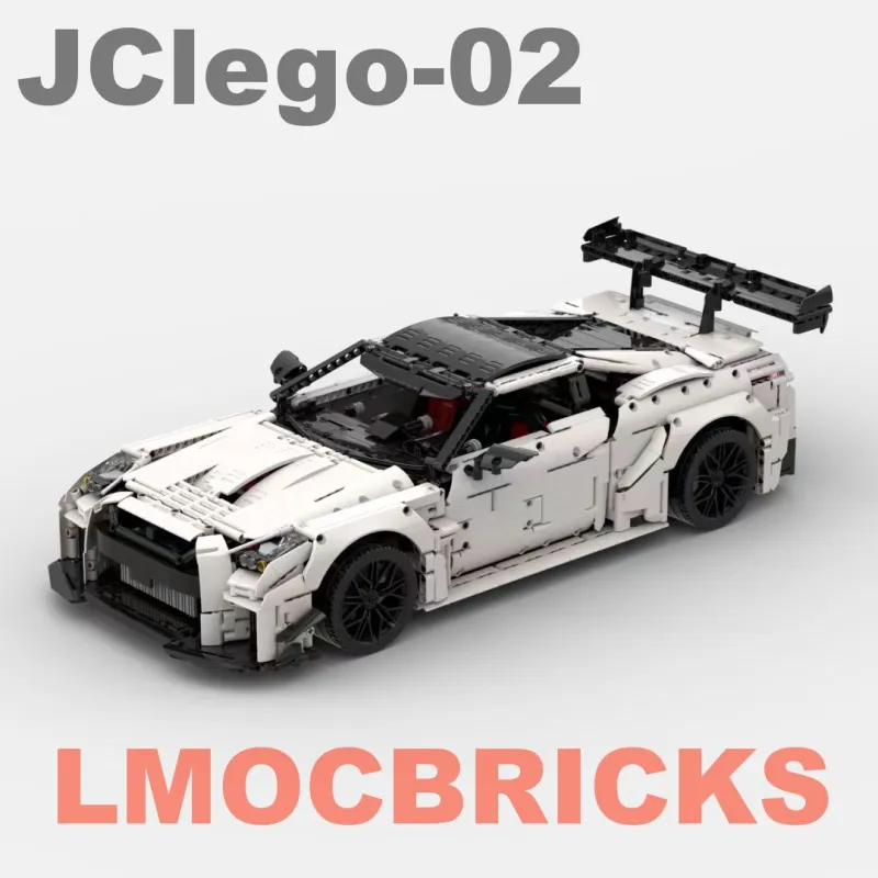 JC-LEGO 02 Nissan GTR-R35 MOC Design Model 1:8 Technology Building ...
