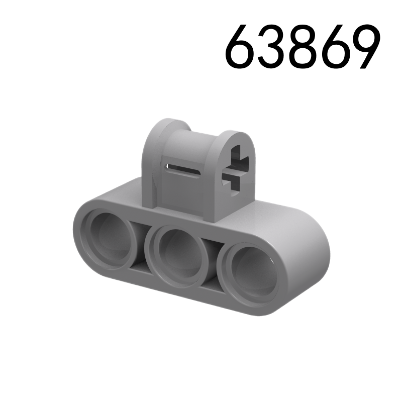 Item No: 63869 Technic, Axle and Pin Connector Perpendicular Triple ...