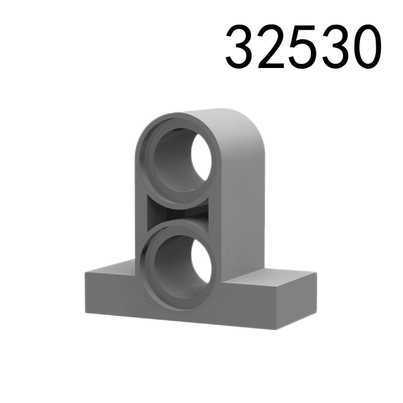 Item No: 32530 Technic, Pin Connector Plate 1 x 2 x 1 2/3 with 2 Holes ...