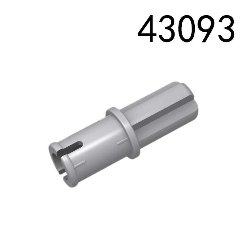 43093 3749 Technic, Axle 1L with Pin with Friction Ridges Compatible ...