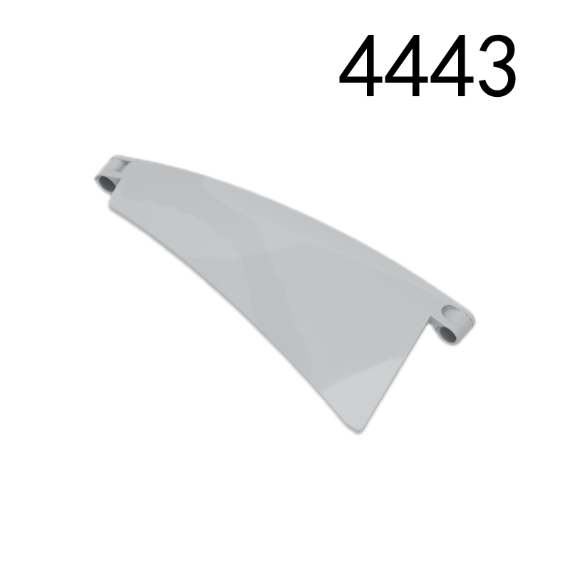 Item No: 4443 Technic, Panel Curved #54 5 x 13 Tapered Left, Ridged ...