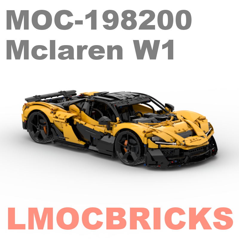 MOC-198200 Mclaren W1 Building Blocks Parts Kit