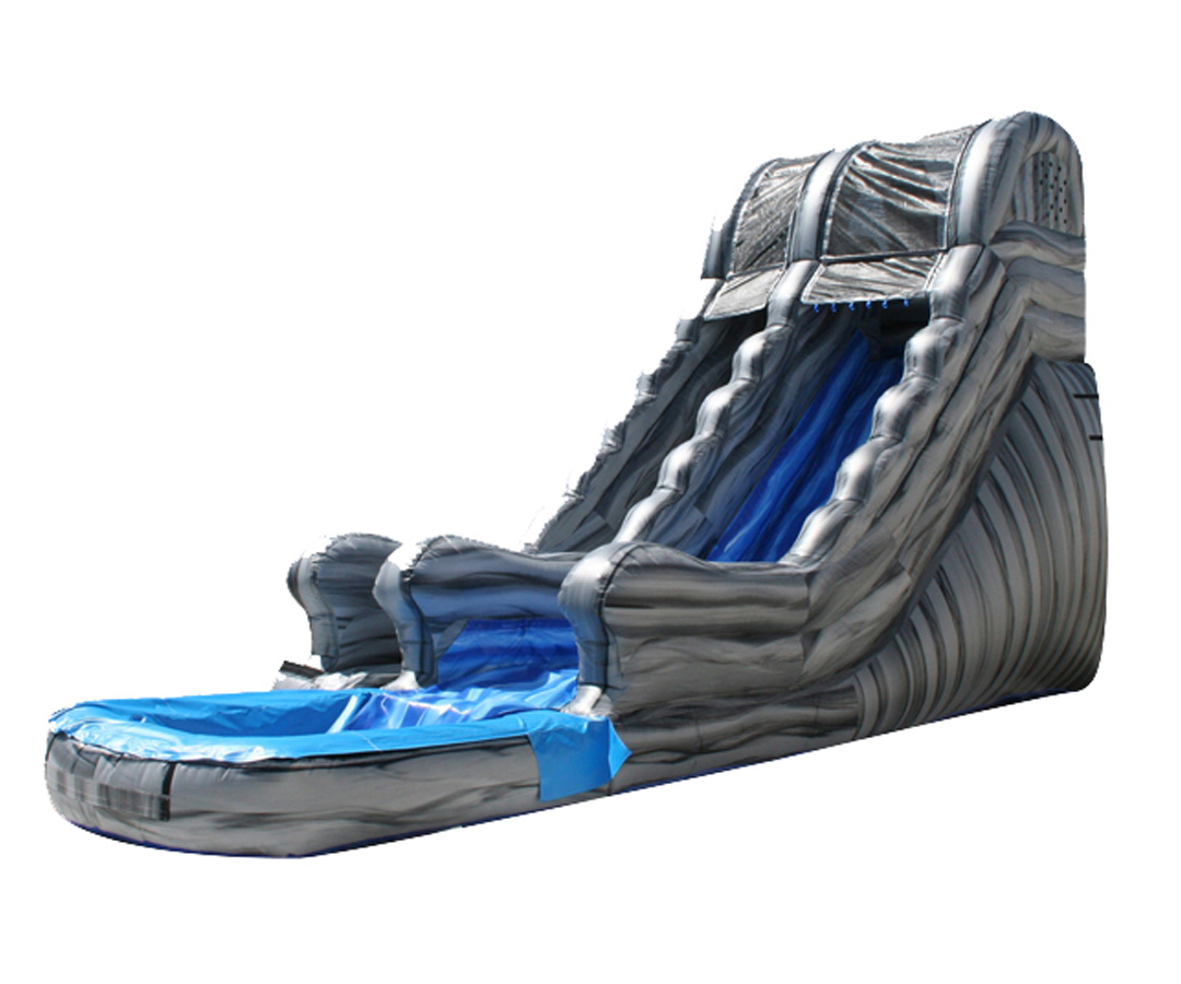 18FT Grey Marble Water Slide