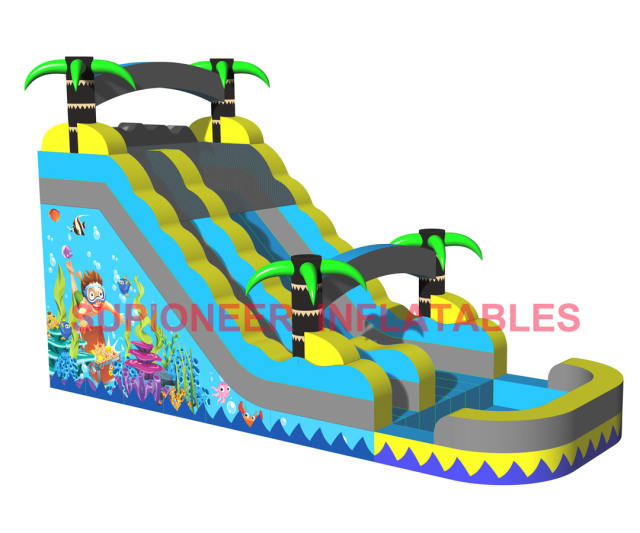 20FT Tropical Ocean Water Slide