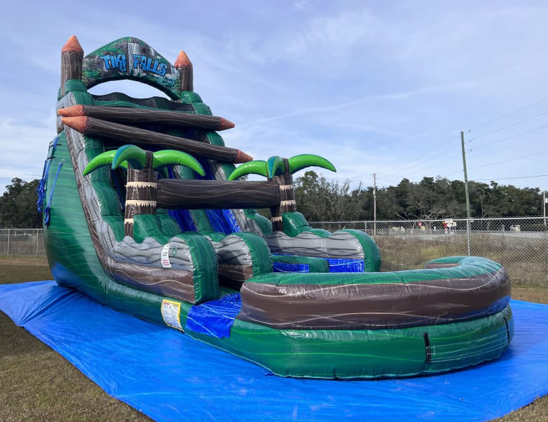22 Tiki Falls Dual Lane Water Slide, WS-40141