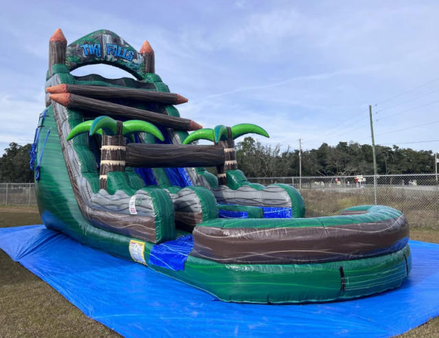 22 Tiki Falls Dual Lane Water Slide, WS-40141