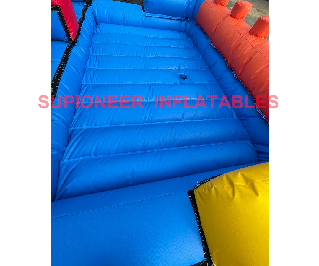 18 Lego Blocks Dual Lane Water Slide Inflated Pool, WS-40141