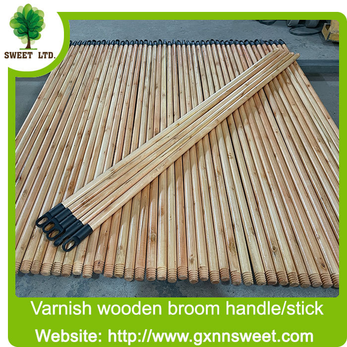Hot Sale Wooden Broom Stick Wooden handle Broomstick,Varnished Wooden ...