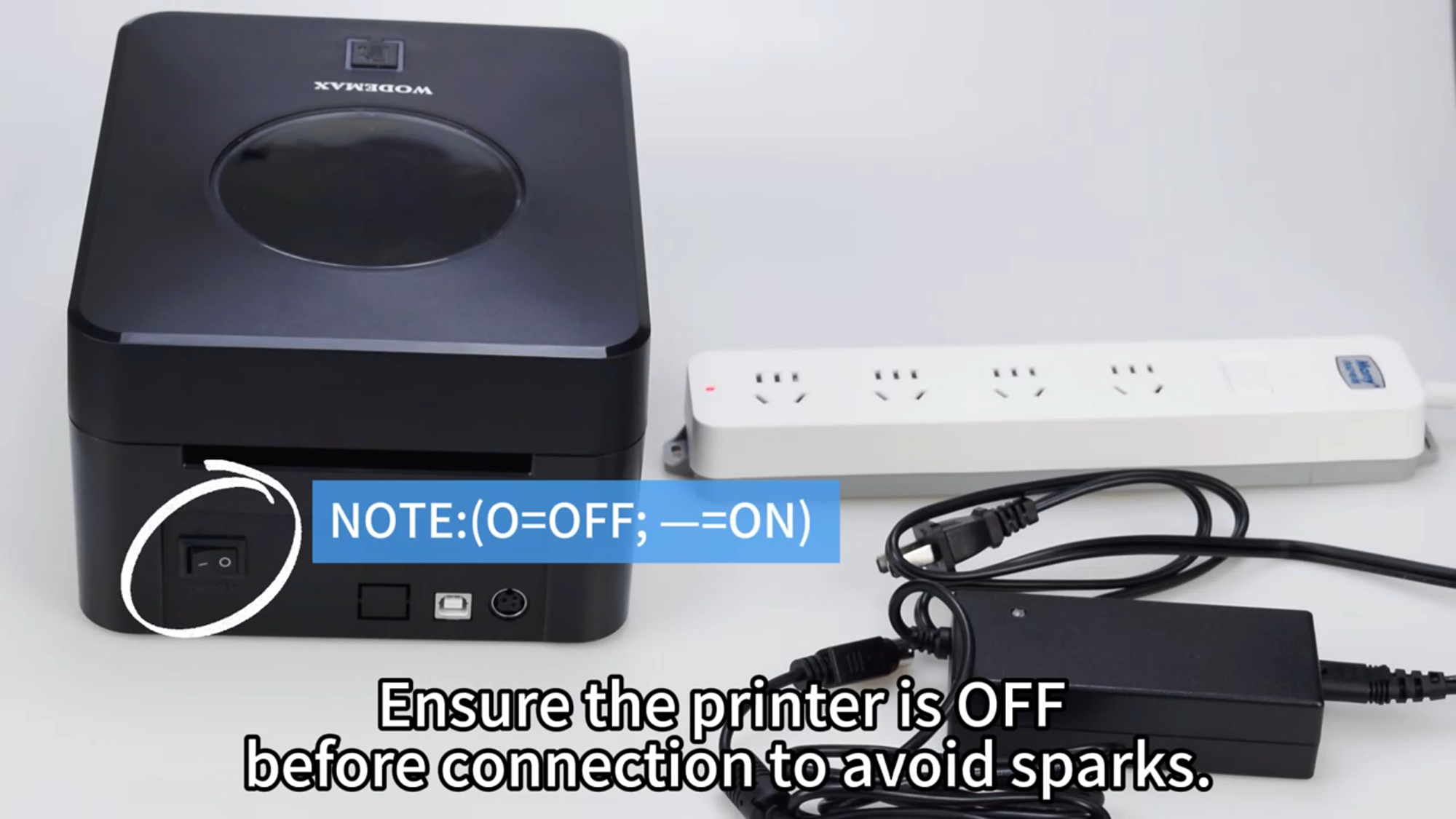 WD-100L1B Printer Setup for the First Use