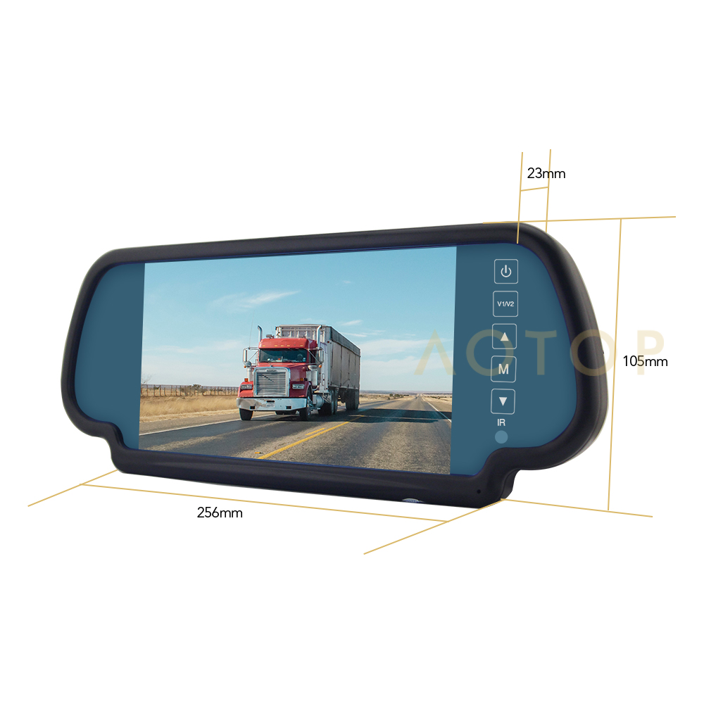 7-inch Clip ON Rear View Mirror Monitor