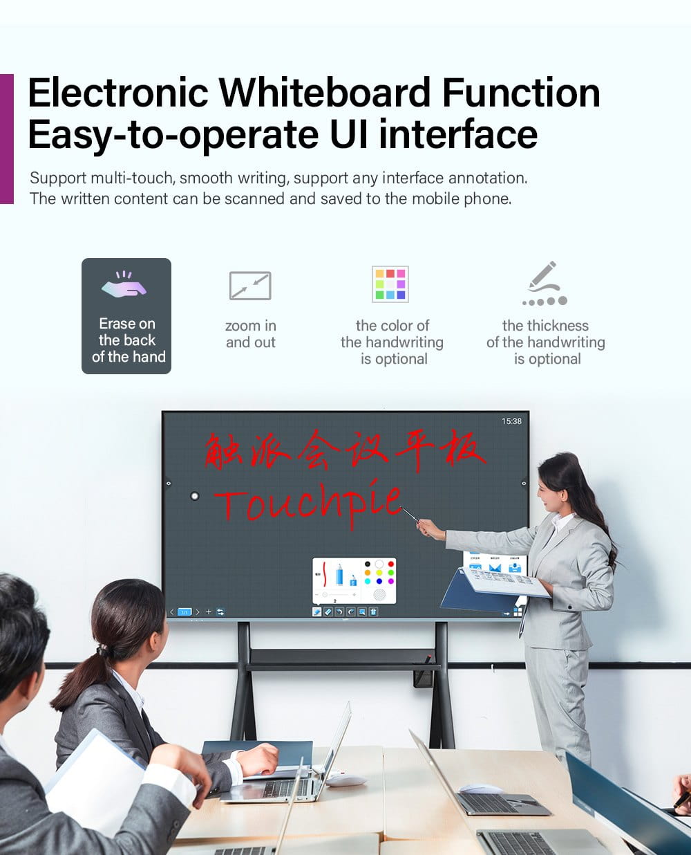 Capacitive Touch Screen Interactive Flat Panel Smart Board