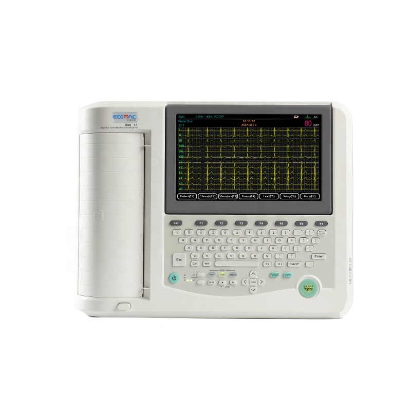 Portable ECG 12 channel ECG/EKG machine electrocardiograph,