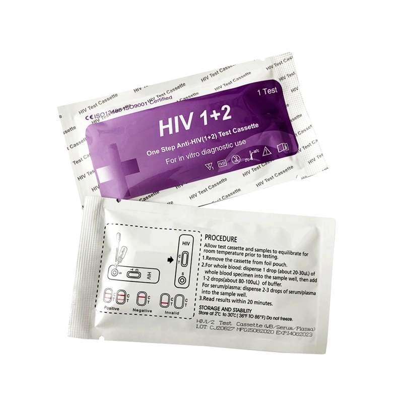 HIV test card,