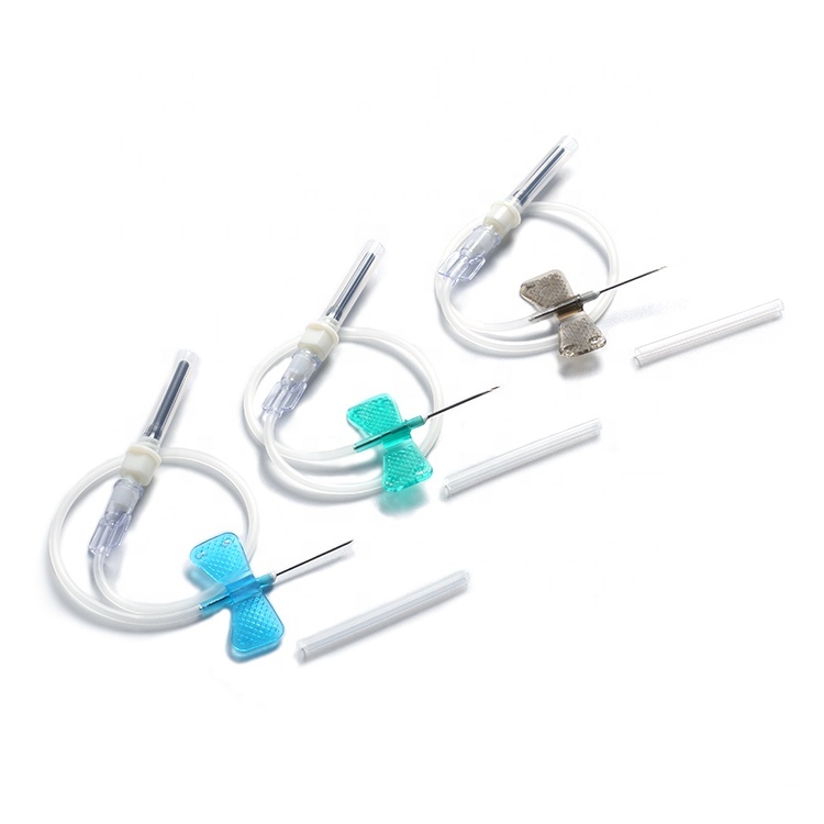 Disposable Butterfly Blood Collection Needle with Luer Adapter,