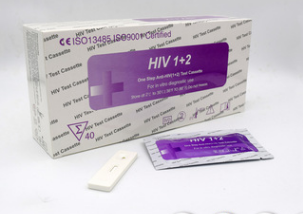 HIV test card,