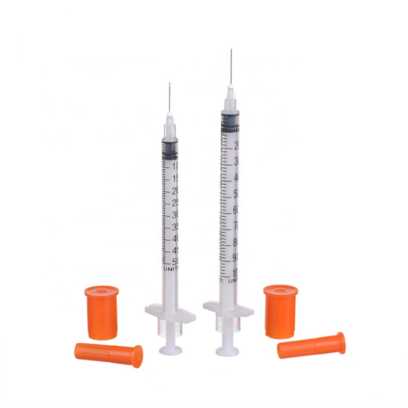 Disposable Plastic Insulin Syringe With Fixed Needle,