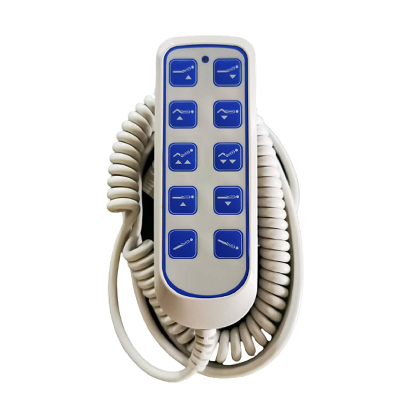 Powerful Electric Five Functions Common Handleset For Medical Bed ...