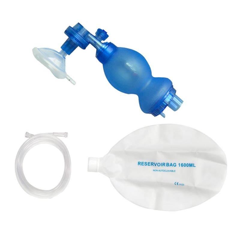 PVC Simple Resuscitator CPR Rescue Airbags First Aid Training CPR Mask,