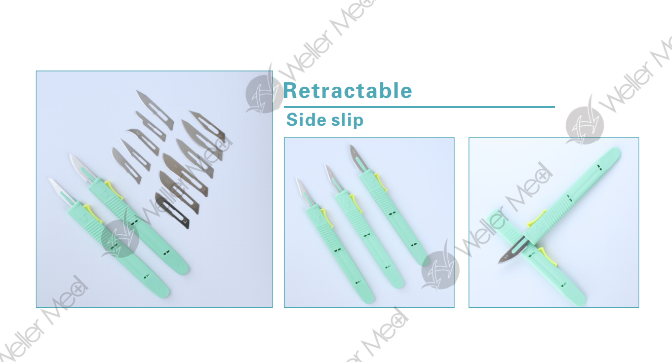 Retractable Side slip,Medical blade