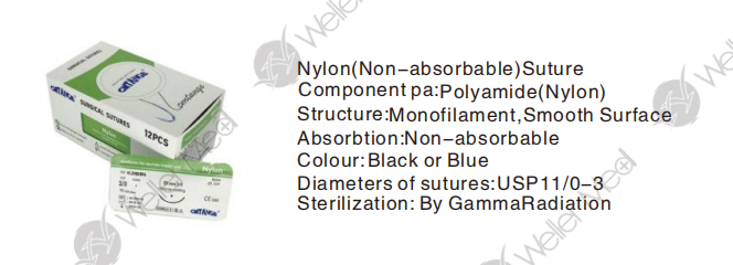 Nylon(Non-absorbable)Suture,Surgical suture