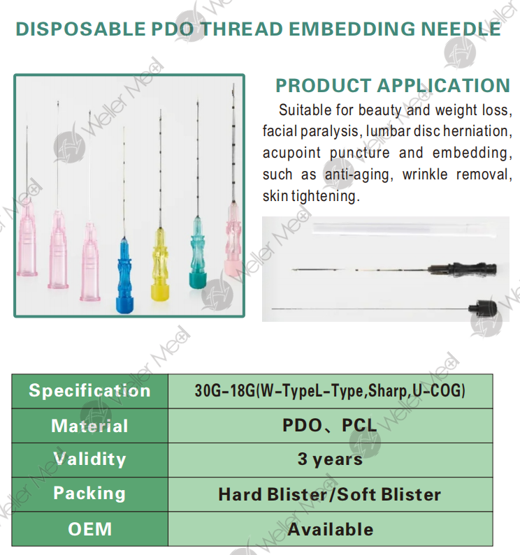 DISPOSABLE PDO THREAD EMBEDDING NEEDLE,Beauty needle