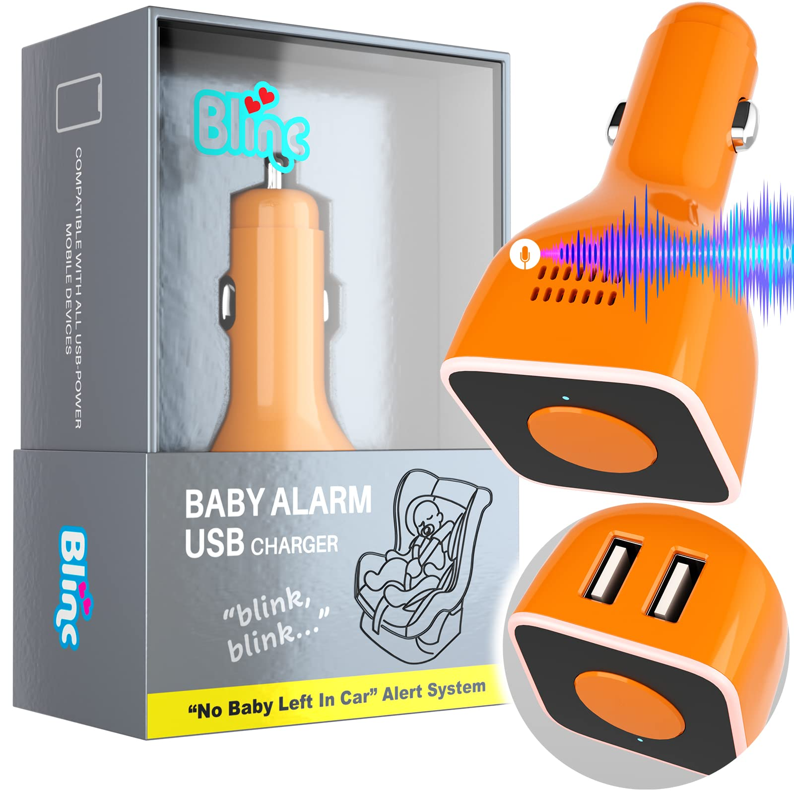 Electron Beast Baby Reminder for Car, Baby Car Alarm System Real Voice ...