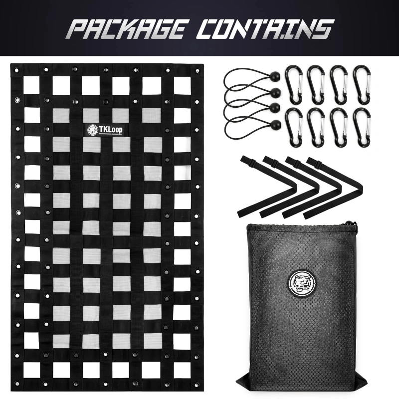 Tailgate Cargo Net,Grey ‎2.3ft x 3.9ft Heavy Duty Cargo Net for Pickup ...