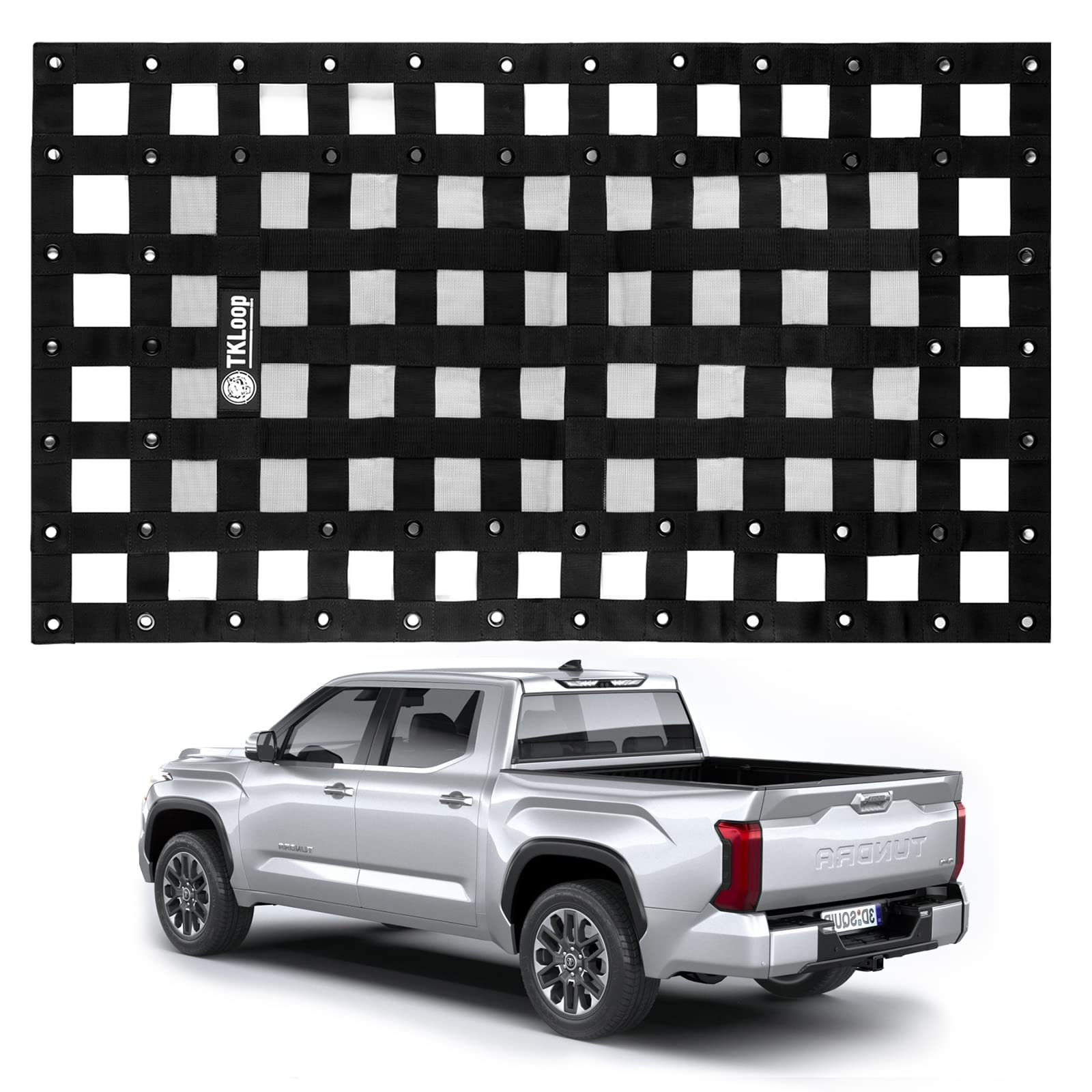 Tailgate Cargo Net,Grey ‎2.3ft x 3.9ft Heavy Duty Cargo Net for Pickup ...