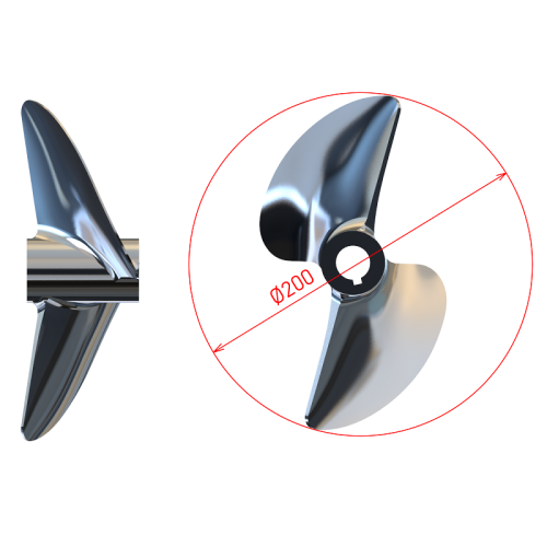 Custom marine two-blade three-blade forward and reverse propellers