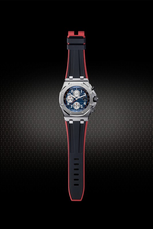 Two Tone Rubber Strap For AP Royal Oak Offshore 42mm Chronograph Tang ...