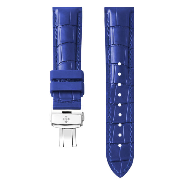 The Universal Rubber Strap Alligator lines 20~23mm