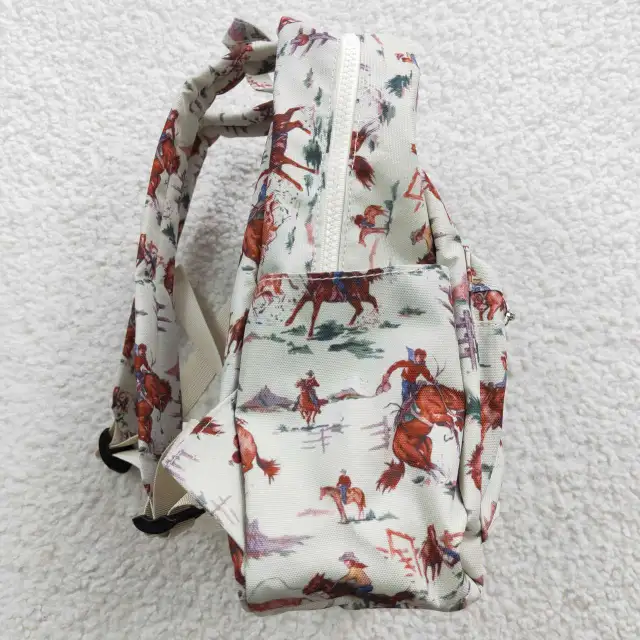 BA0059 Girl Riding Horse Backpack Bags
