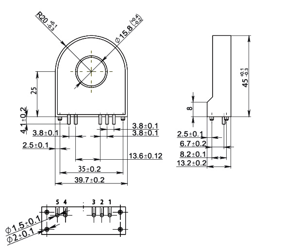 RCD/RCMU HYCA-16/MD Type B Residual Current Sensor