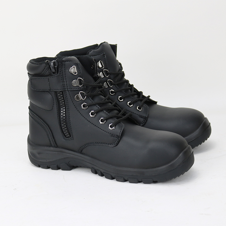 Zip System Anti Slip Breathable Safety Boots,PU Injection Sole Shoes
