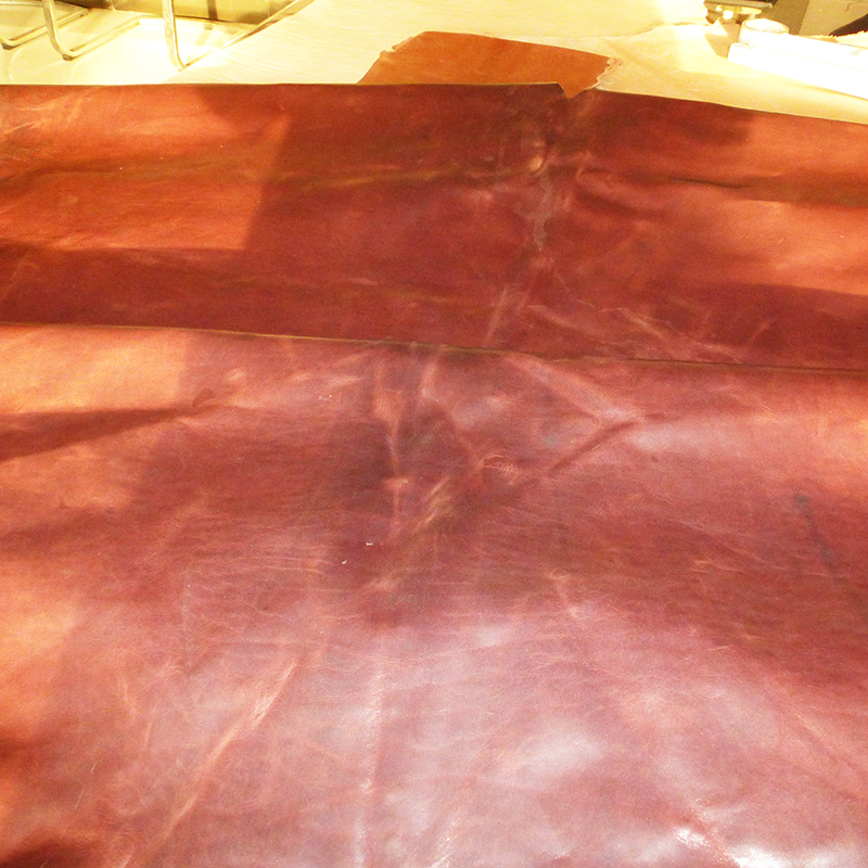 Full-grain Eco-friendly first layer Oil wax cow leather,cow leather