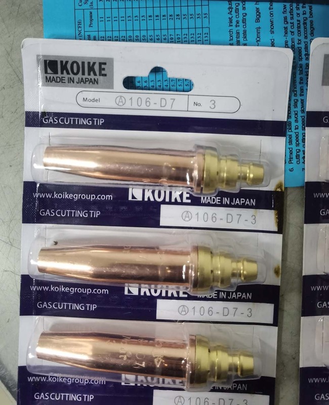 106D7 Gas Cutting Tips for Cutting Torch