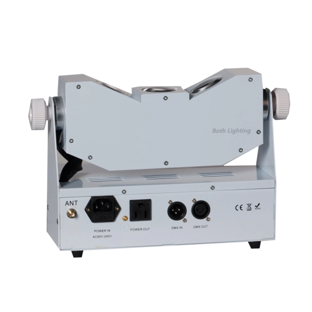 6pcs with case tri beam uplighting RGBA Wireless DMX Battery Powered ...