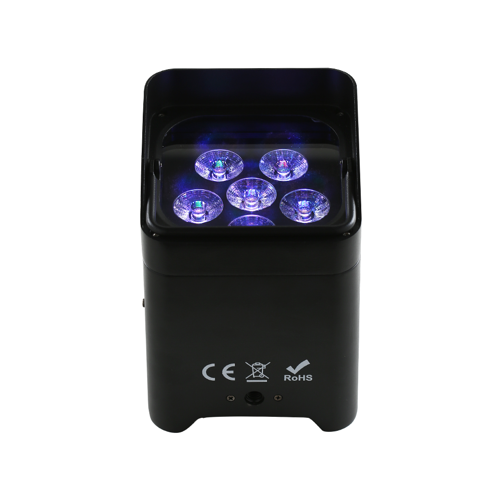 EU warehouse Smart DJ S6 Uplighting 8pcs with a case 6x18w RGBWA UV ...